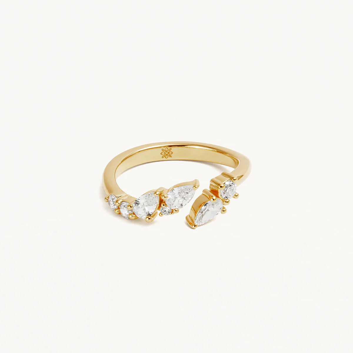 By Charlotte Ocean Whisper Ring, Gold – Lily and Mitchell