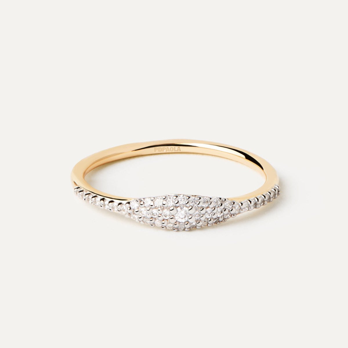 PD Paola Fine 18k Gold Diamond Estella Stamp Ring – Lily and Mitchell
