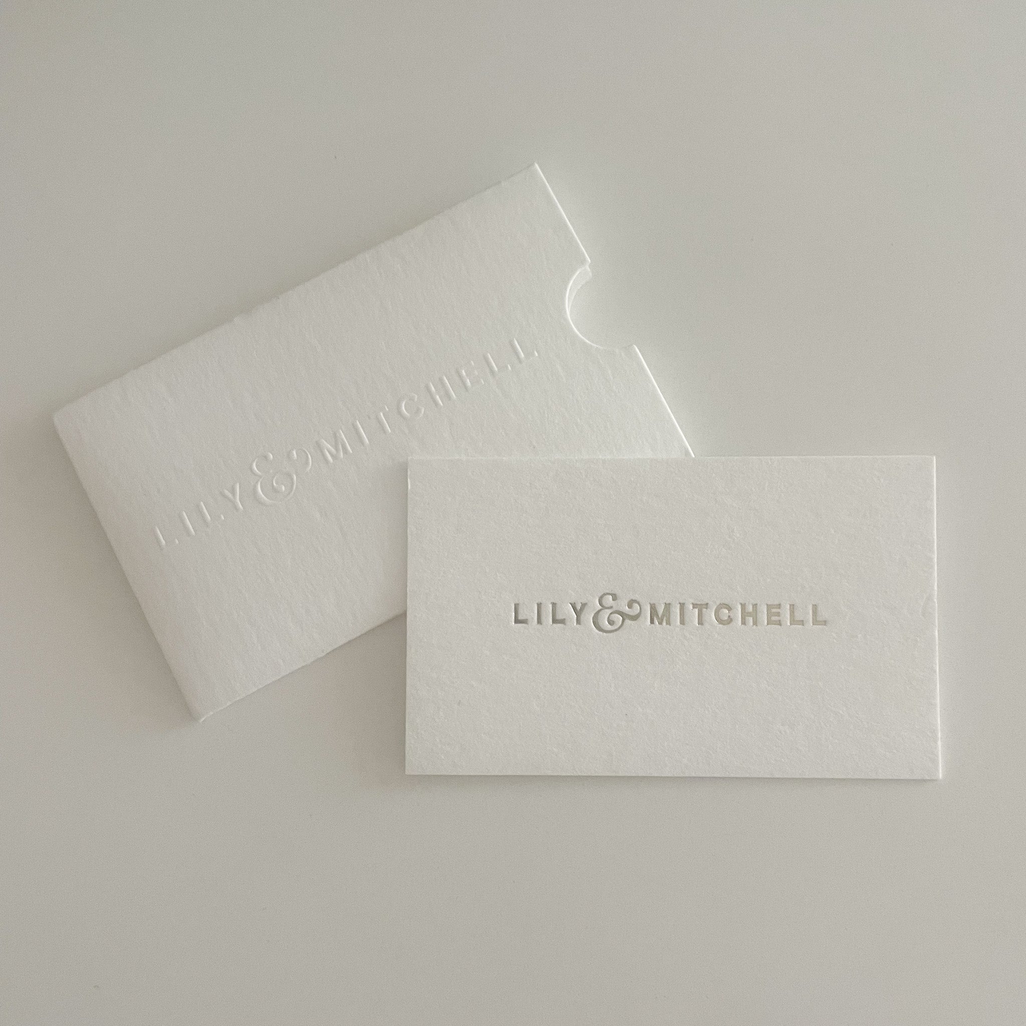 Physical gift card – Lily and Mitchell