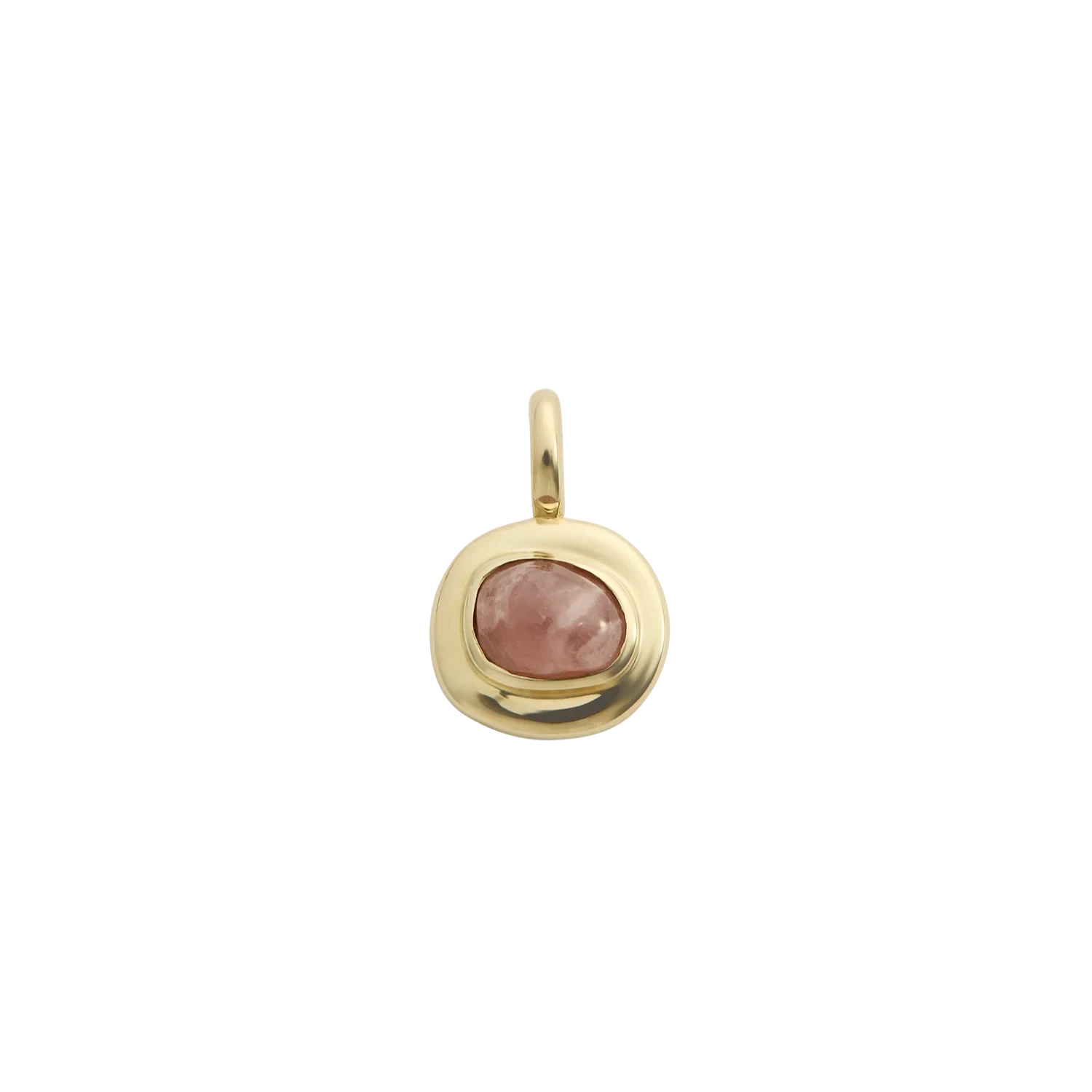 Kirstin Ash Into The Flow Rhodochrosite Charm, 9k Gold – Lily and Mitchell