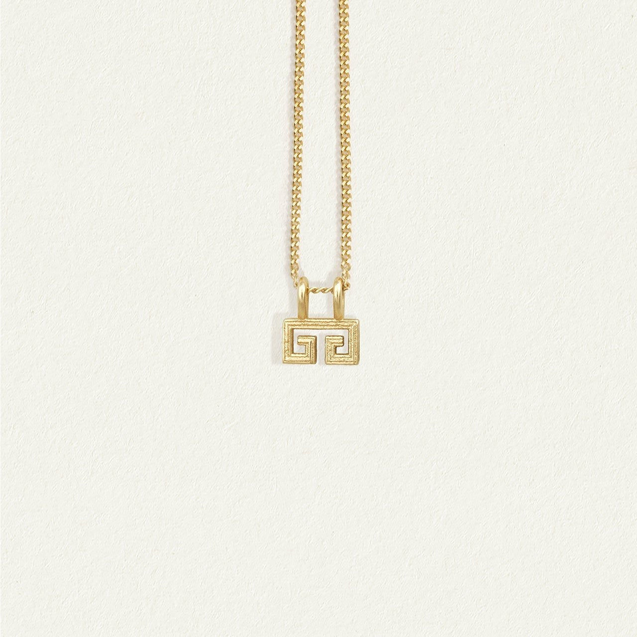 Temple of the Sun Solid Gold Greek Key Necklace – Lily and Mitchell