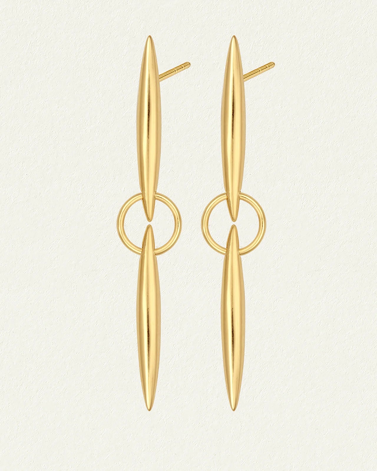 Temple of the Sun Quilla Earrings, Gold – Lily and Mitchell