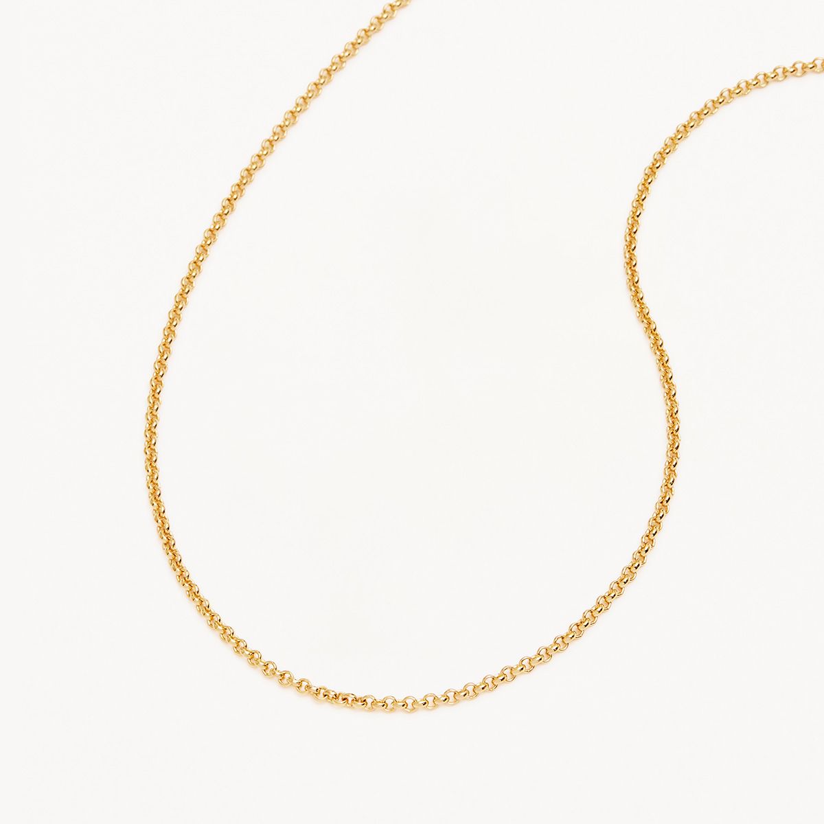 By Charlotte 19" 2mm Belcher Chain Necklace, Gold or Silver – Lily and ...