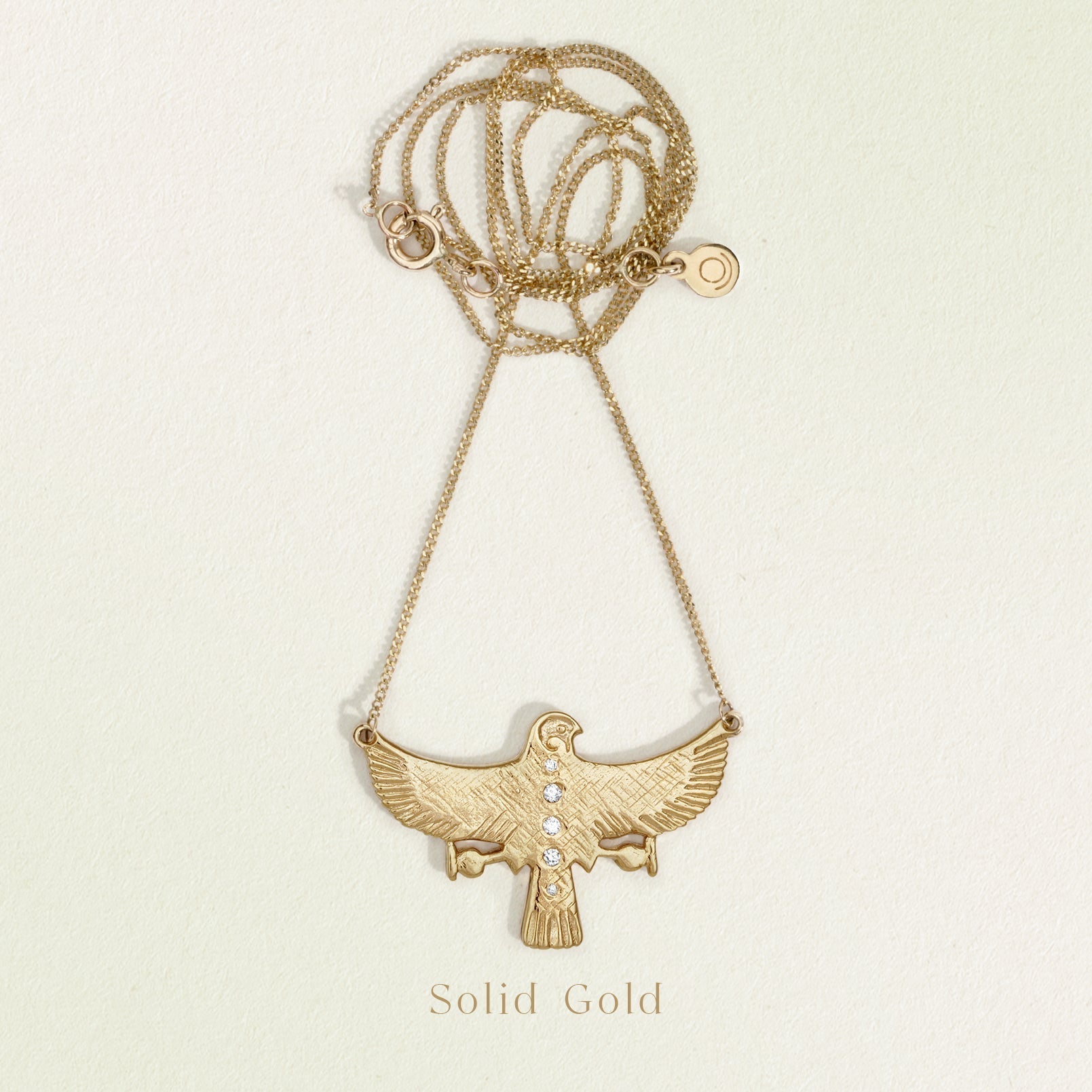 Temple of the Sun Solid Gold Aquila Necklace – Lily and Mitchell